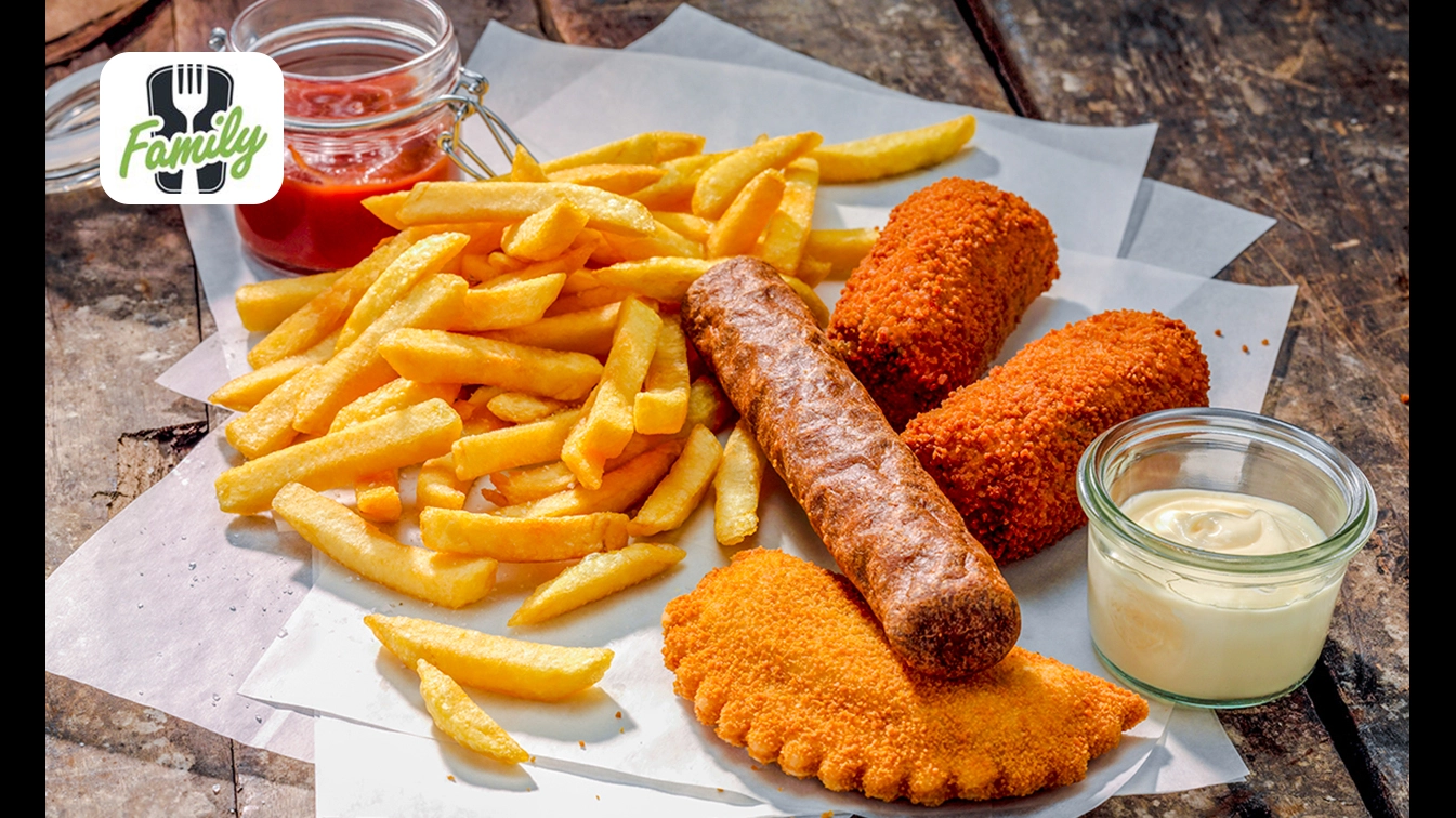 Family Breda, Voor afhaal: friet + snack, saus en drankje naar keuze ...