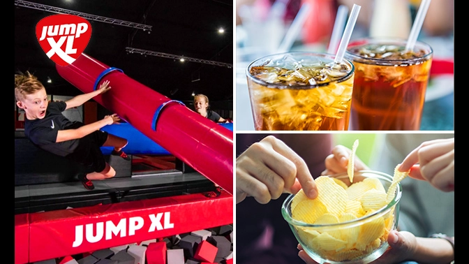 Jump XL Ede by Boaz, Jump ticket (90 min) + jumpsokken + chips + fris ...
